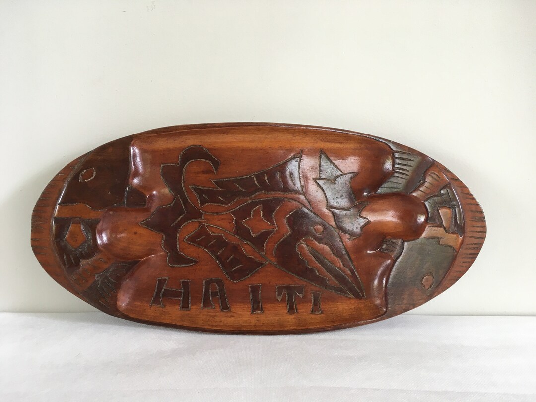 Serving Plate With Fish. Wood Carving Haiti - Etsy