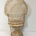 Small Vintage Rattan Peacock Chairs, Peacock Chair Plant Stands, Mini ...