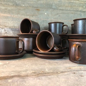 Arabia Ruska Large Mug, Beer Mug, D Handle Mug, 60's Mcm Finnish Table ...