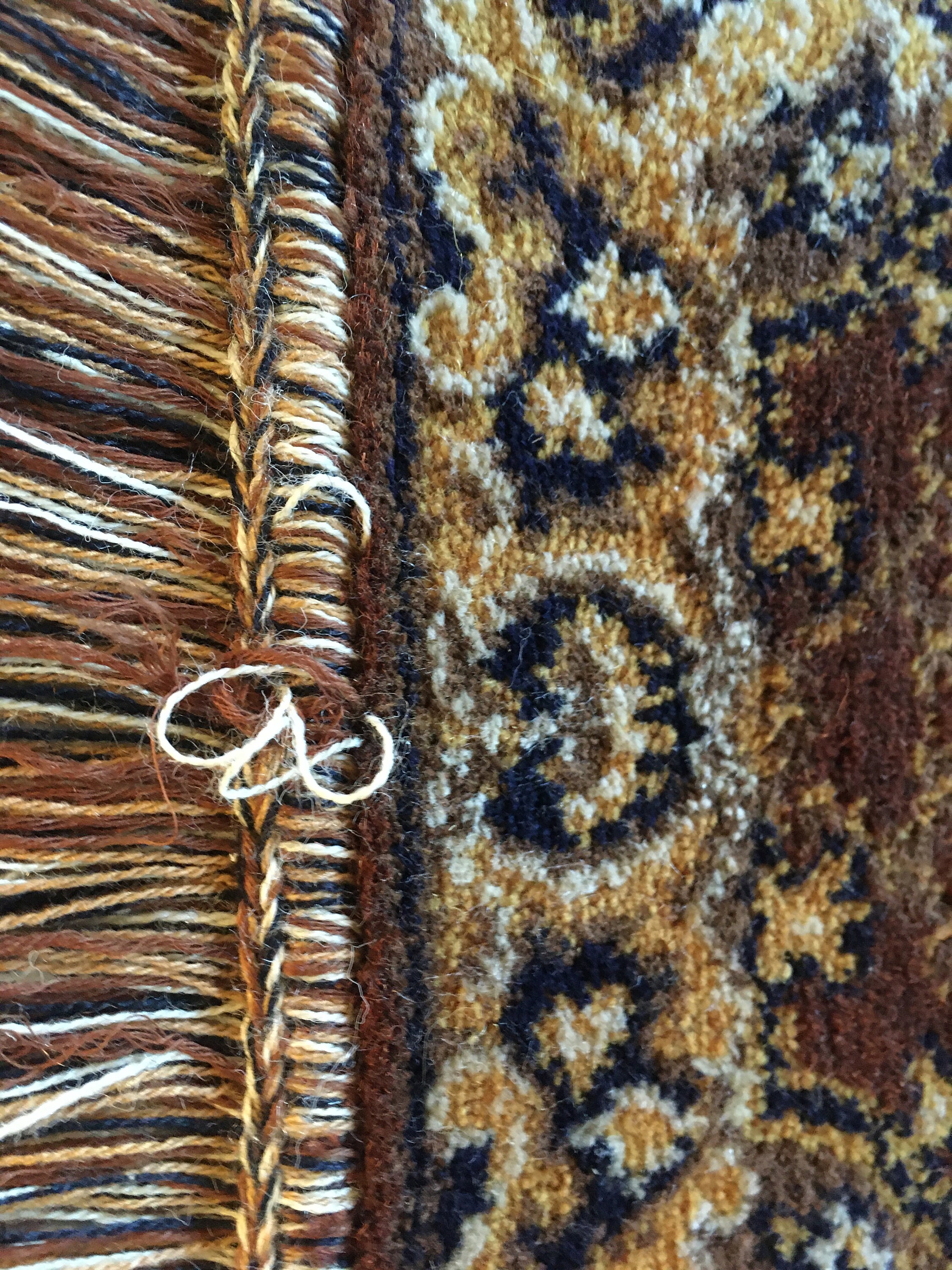 Small oriental table rug, small carpet, table topper, made of wool and ...