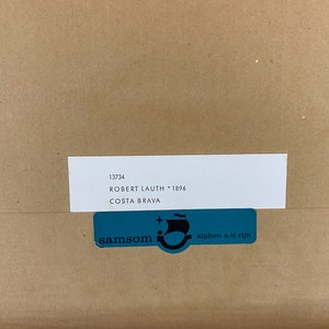 Large Art Print by Robert Lauth, Costa Brava 1960's in Wooden Frame ...