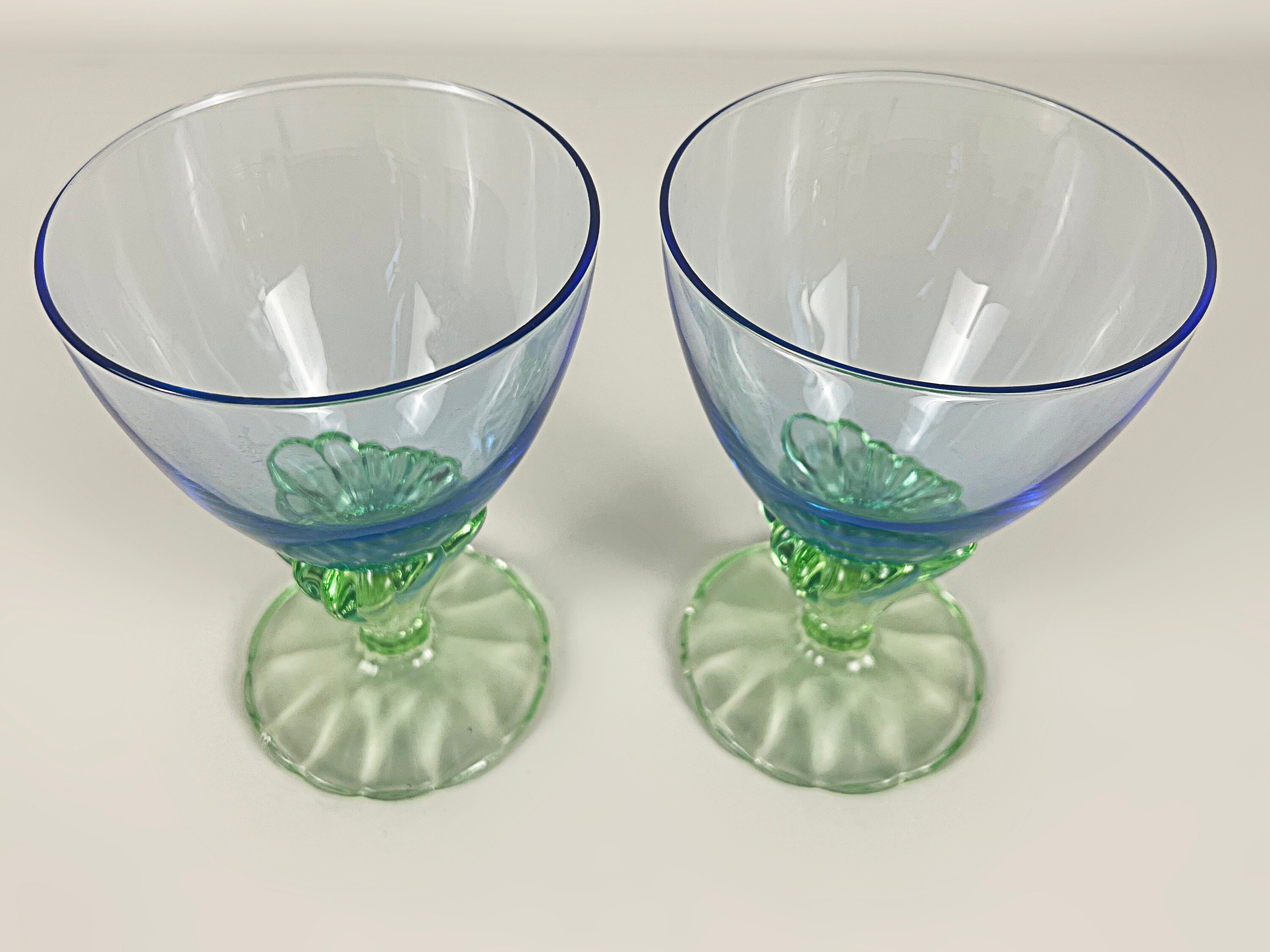 Bormioli Rocco Bahia goblets, set of two, beautiful Italian barware ...