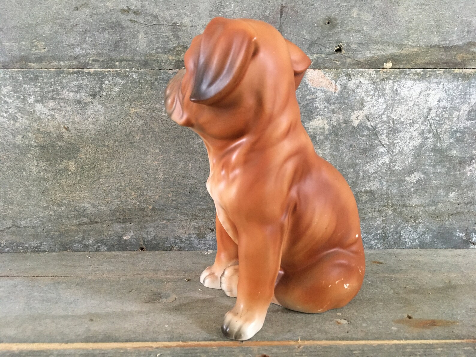 Vintage boxer dog figurine cute mid century modern dog from | Etsy
