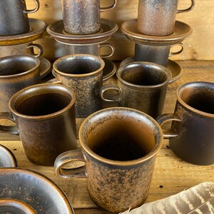 Arabia Ruska Coffee Cups and Saucers, Set of 2 or 3, 60's MCM Finnish ...