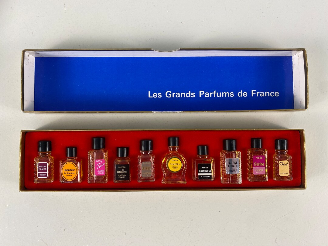 Vintage Perfume Miniatures Set of 10: Les Grands Parfums De France ...
