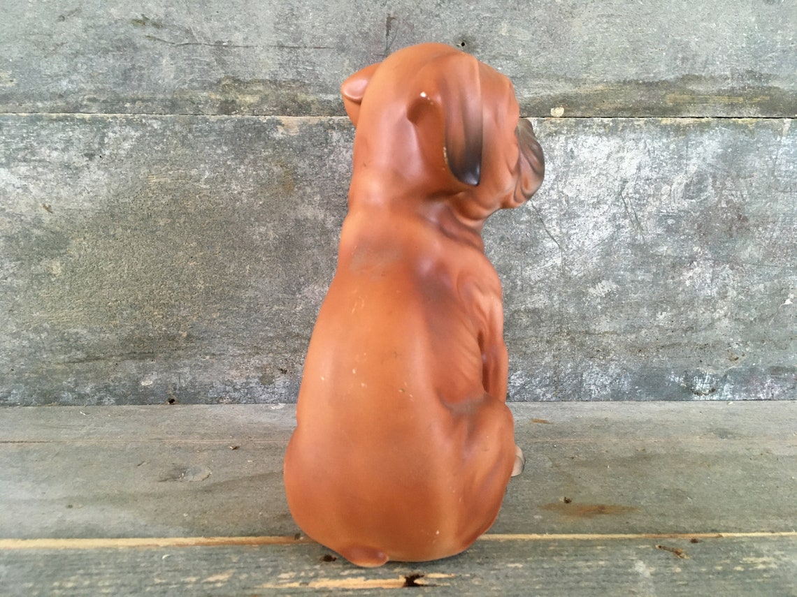 Vintage boxer dog figurine cute mid century modern dog from | Etsy