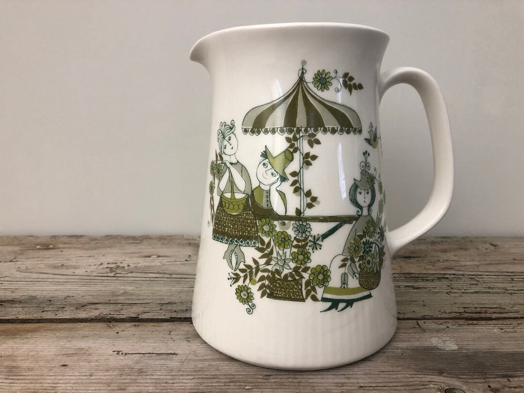 Figgjo Flint Market, Large water jug, pitcher, Turi Gramstad Oliver ...