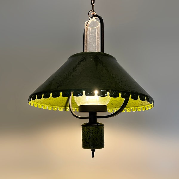Green Pendant Light - Etsy