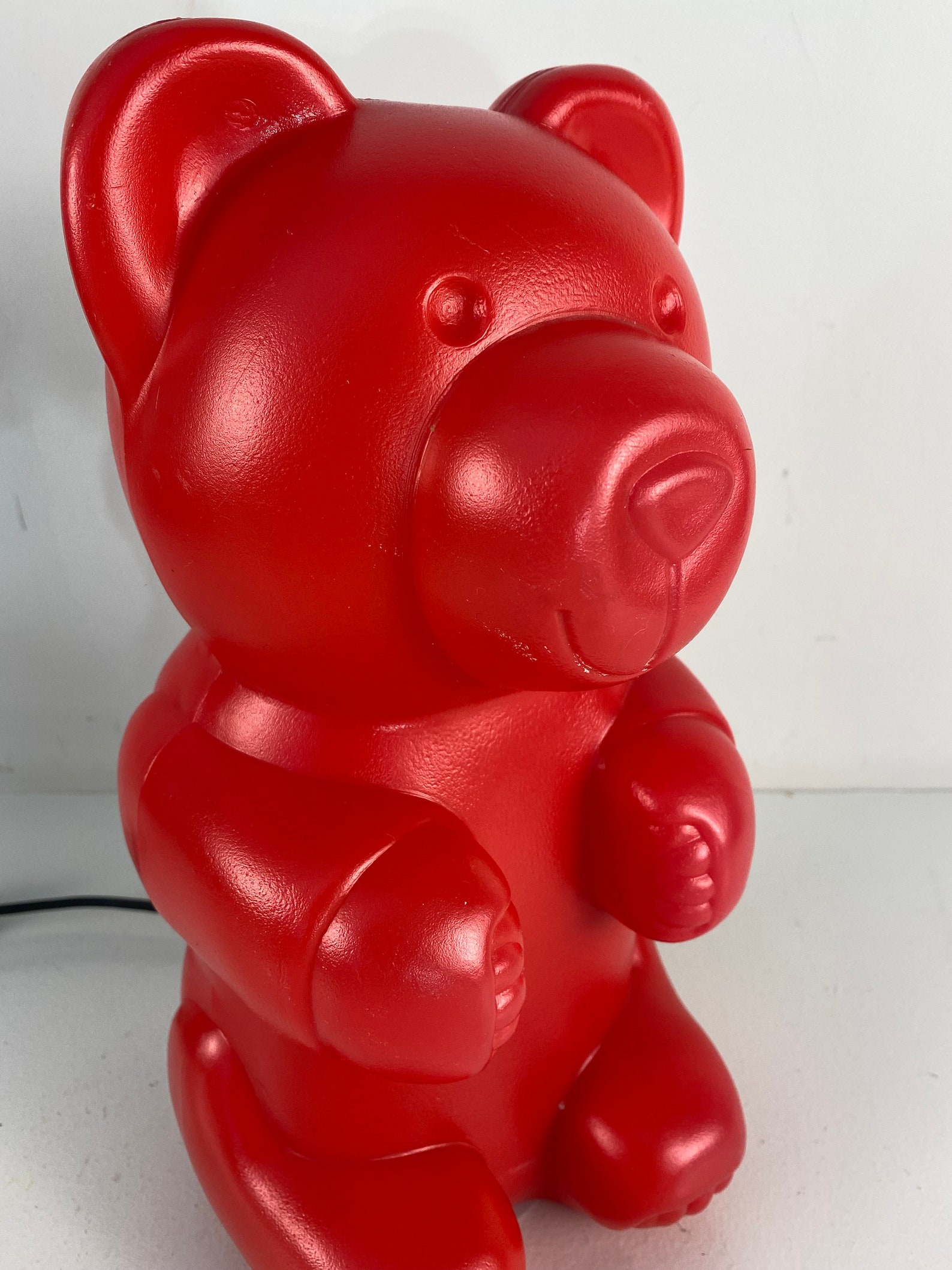 Red Bear Lamp Messow Table Lamp POP ART Plastic Bear Lamp - Etsy
