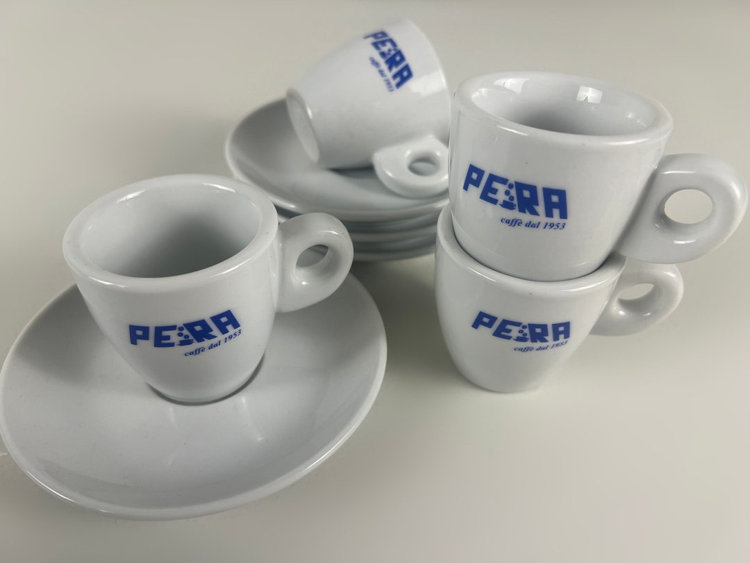 Set of 5 Porcelain Club House Heavy Bar Quality Espresso Cups, Made in ...