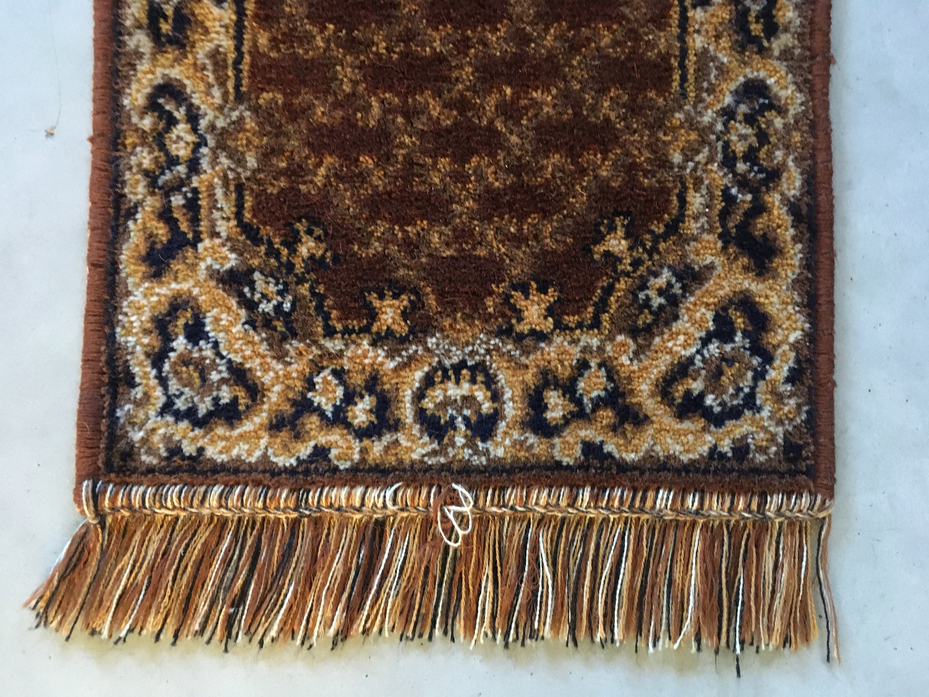 Small oriental table rug, small carpet, table topper, made of wool and ...