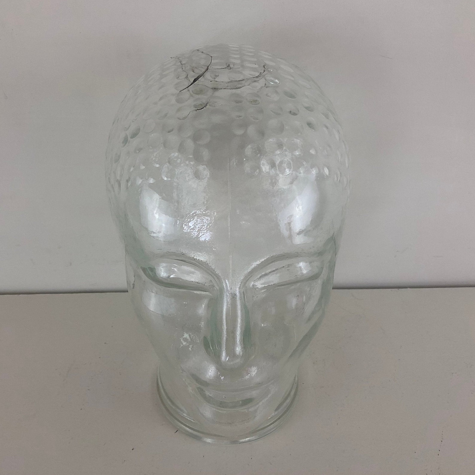 Clear Glass Mannequin Head Retro Shop Display Head Headphone | Etsy