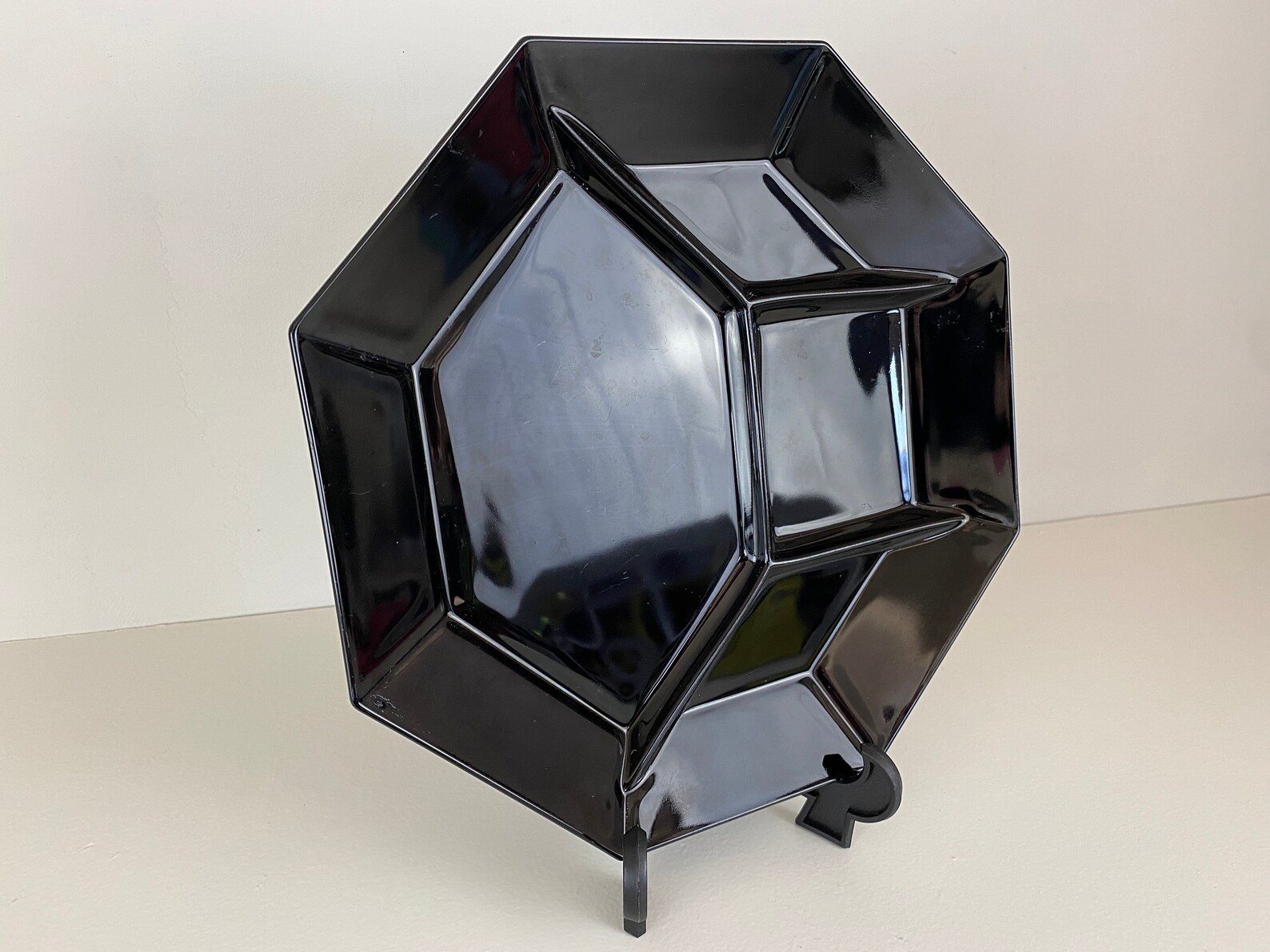 Set of 2 Arcoroc Octime Black Divider Plates Fondue Plates - Etsy