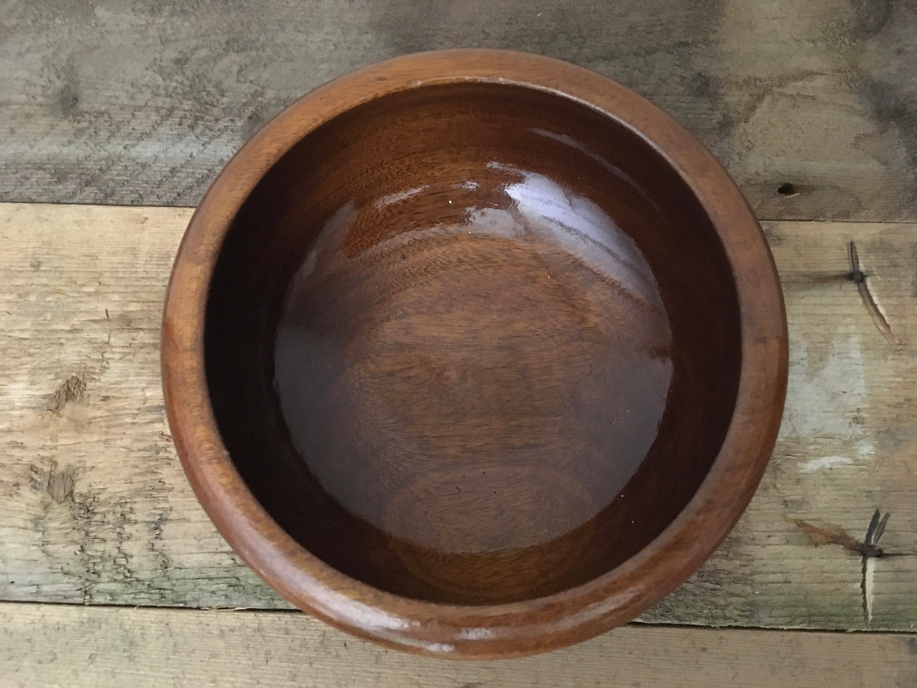 Vintage wooden candy bowl, trinket bowl, storage bowl, hand carved ...