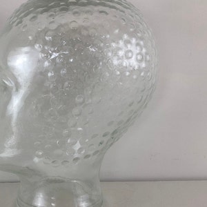 Clear Glass Mannequin Head Retro Shop Display Head Headphone | Etsy