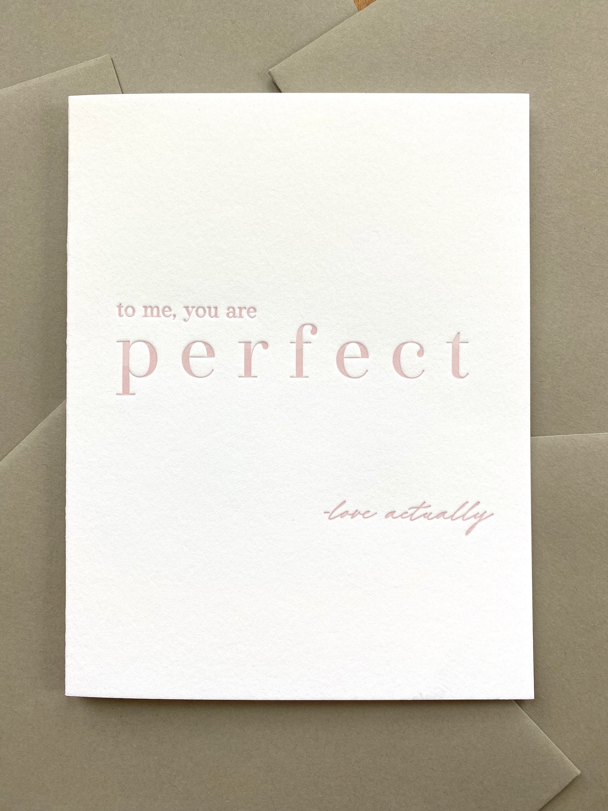 Love Actually Quotes To Me You Are Perfect