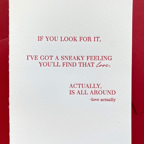 Love Actually - Etsy