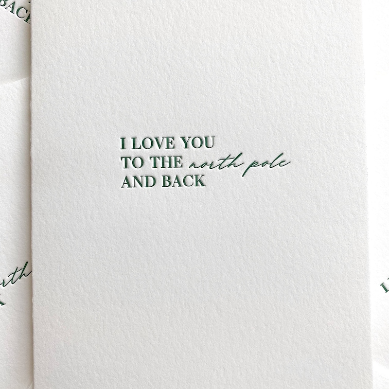 Back of Christmas Card - Etsy