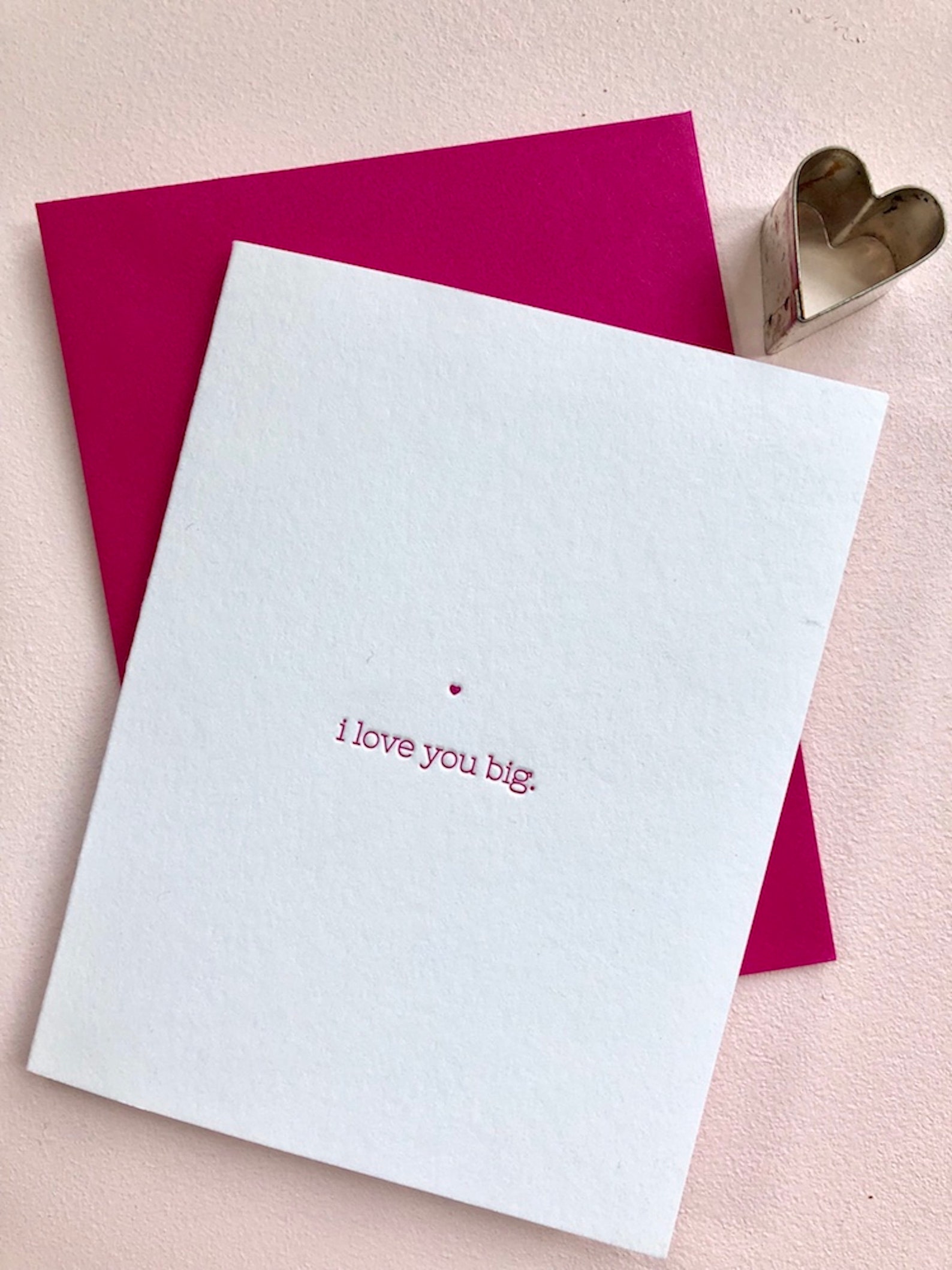 I Love You Big, Love Card, Valentine Card, Anniversary Card ...
