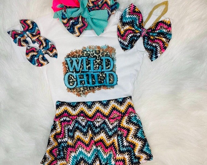 Western Baby Outfit,western Chevron Bummie,turquoise Baby Outfit,wild ...