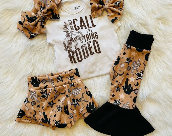 Baby Rodeo Outfit/baby Girl Rodeo Outfit/boy Rodeo Outfit/western ...
