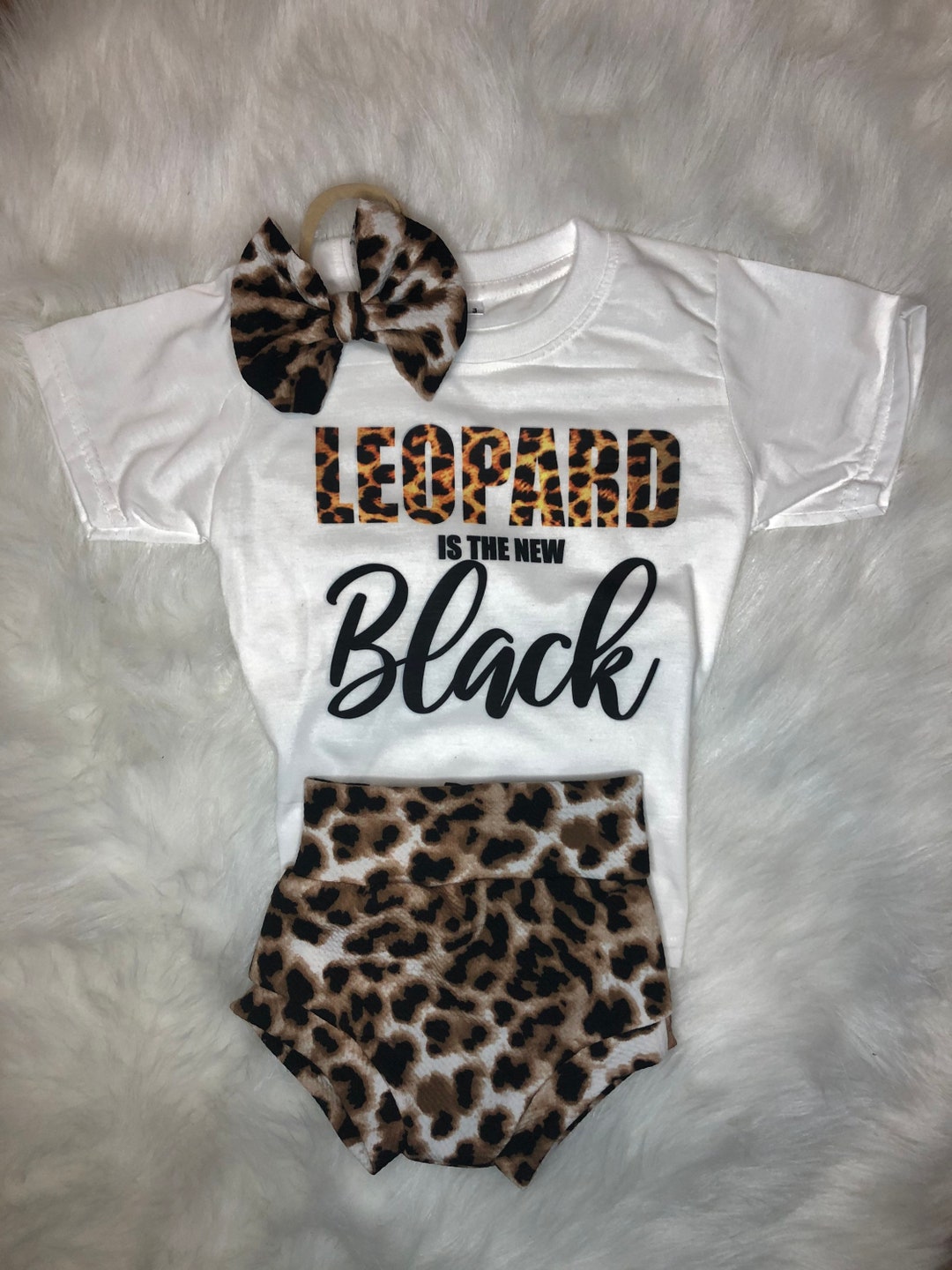 Leopard Baby Outfit/leopard is the New Black/leopard Print - Etsy