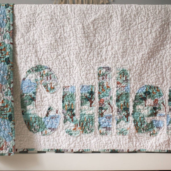Baby Girl Quilt With Name for Nursery - Etsy