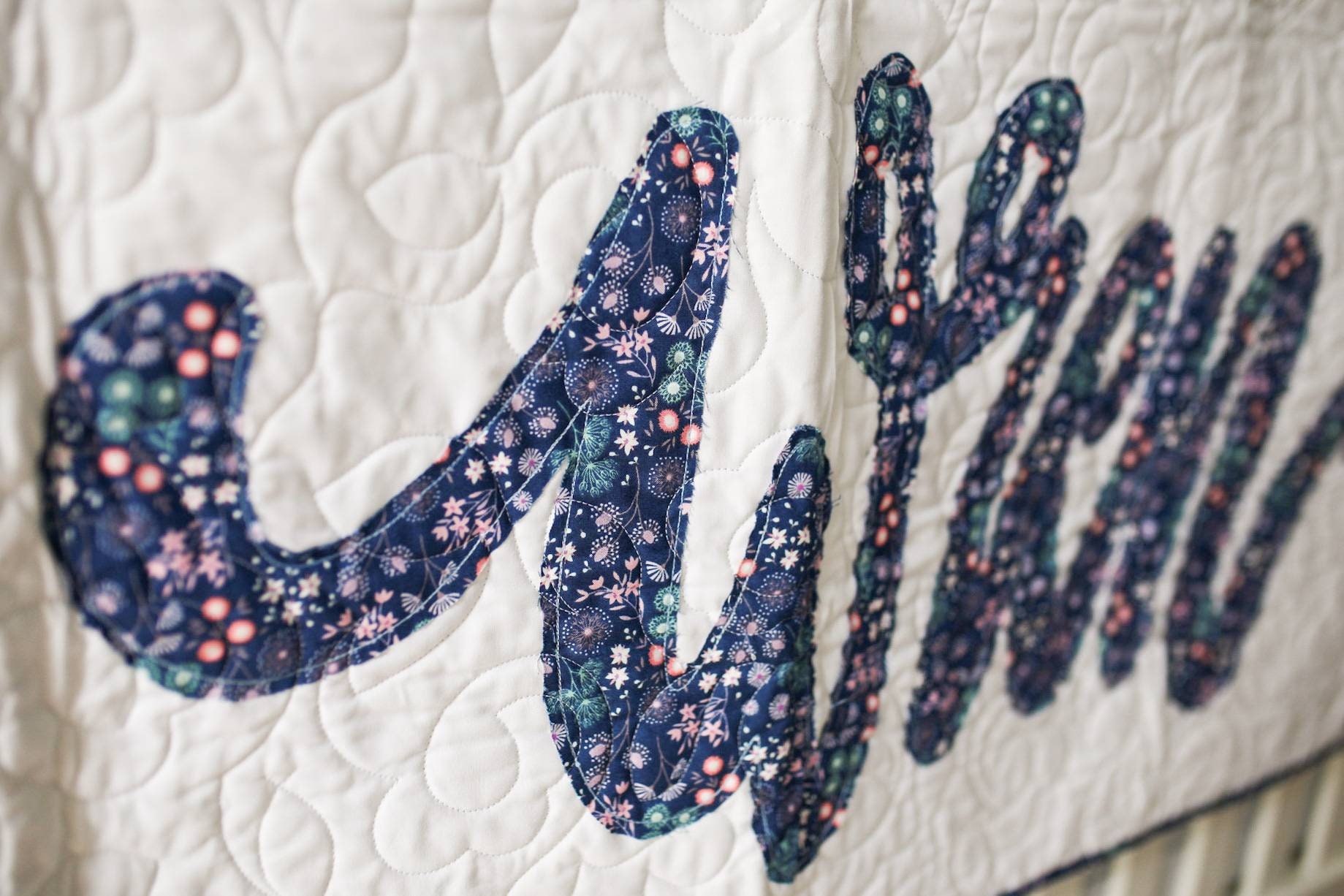 Personalized Double Name Quilt — Little k Creates