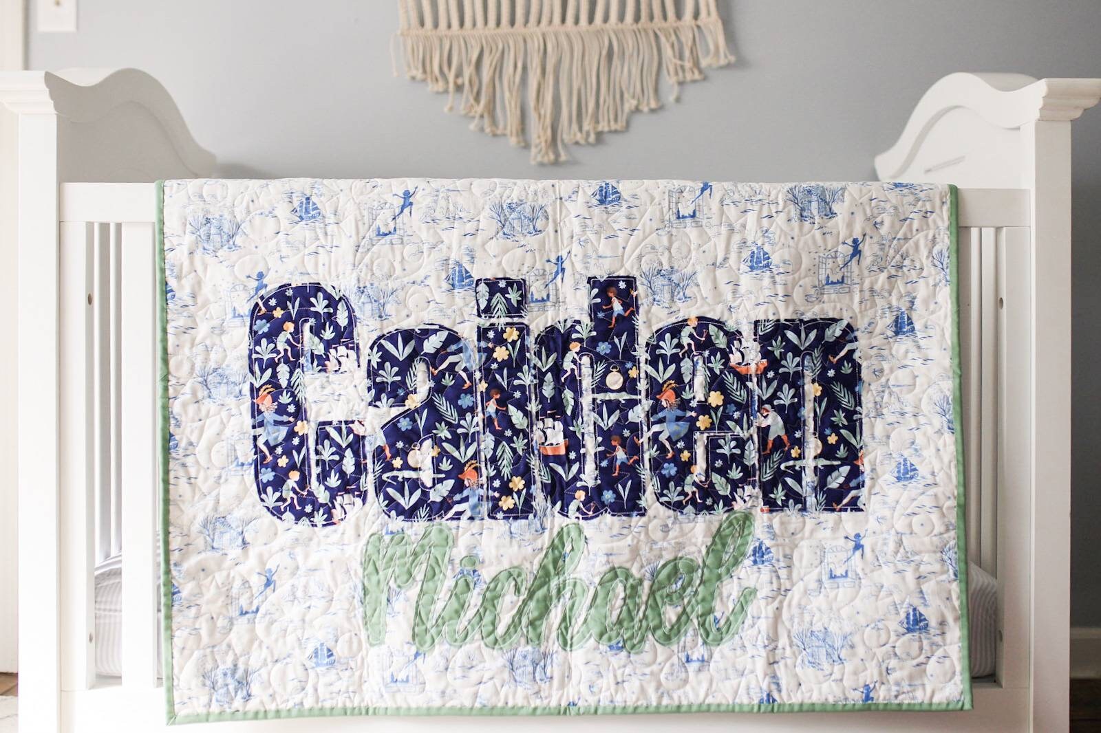 Personalized Double Name Quilt — Little k Creates