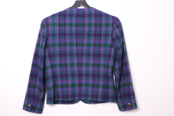 Vintage USA Made Pendleton 100% Virgin Wool Purple Pl… - Gem