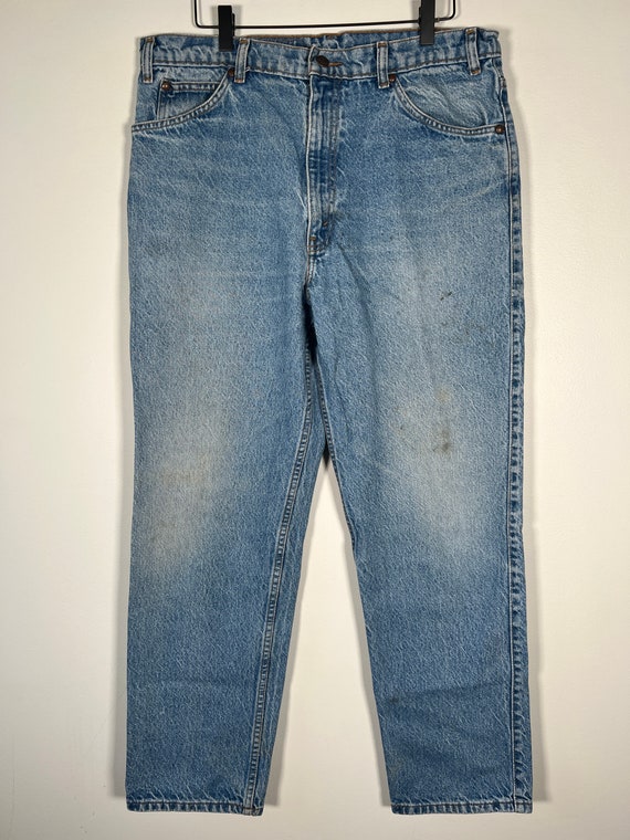 Vintage 1992 Distressed Levi’s Light Stone Wash Coppe… - Gem