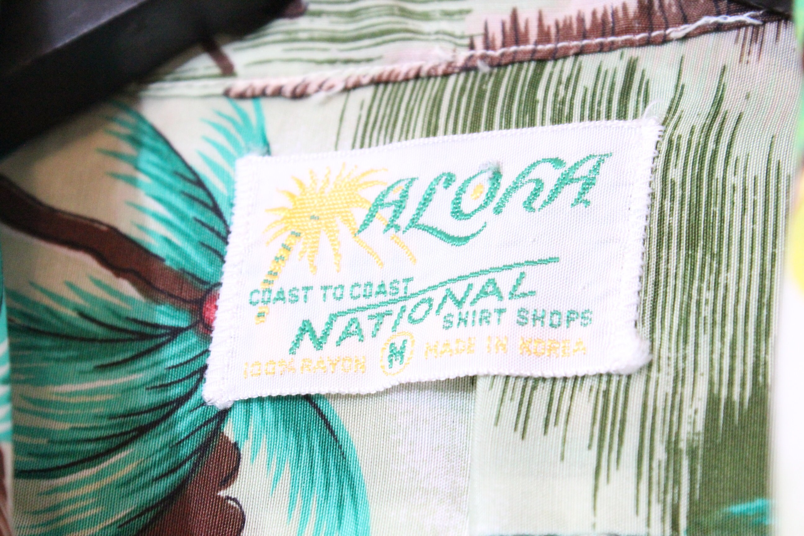 Vintage 70s 80s Aloha National Shirt Shop Hawaiian Shirt Medium - Etsy