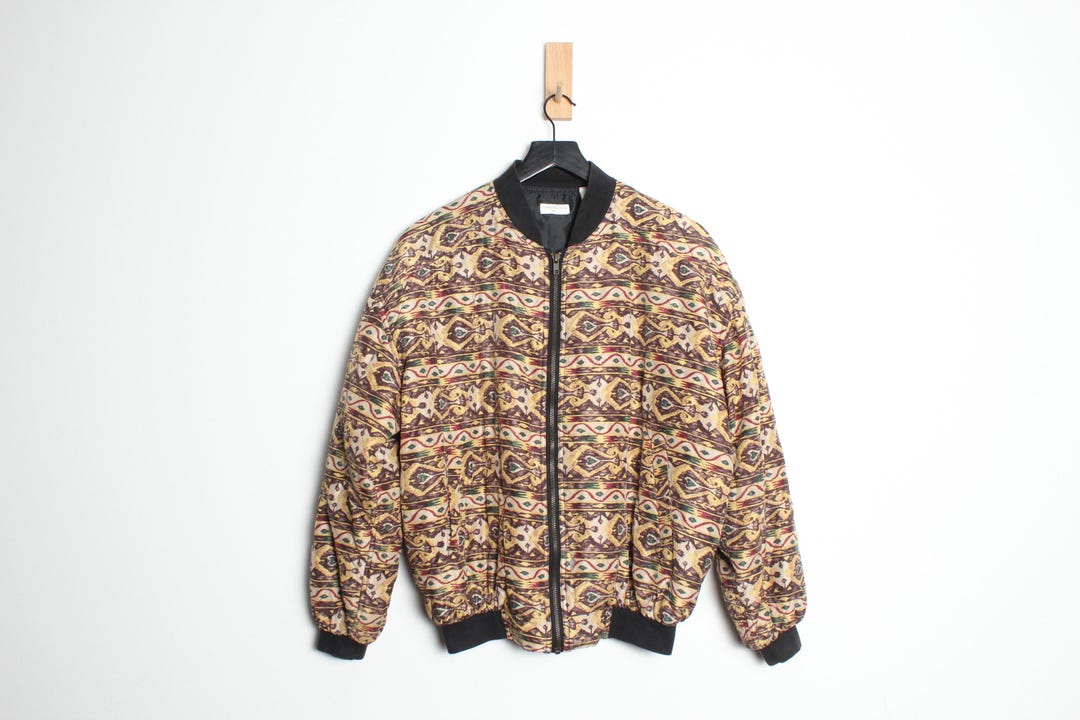 Vintage 1990's Robert Stock Silk Quilted Jacket - Small - Etsy