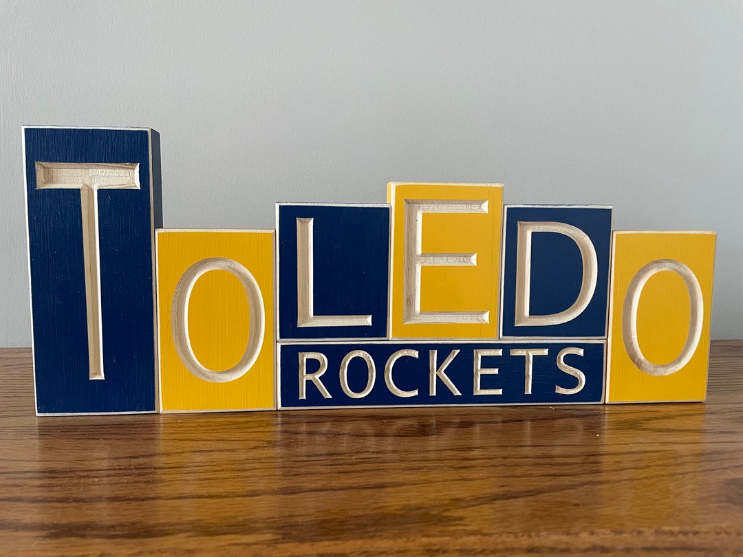 Toledo Rockets Wood Sign for Wall or Desk Top - Etsy
