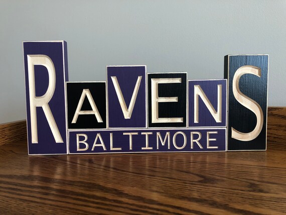 Ravens Wooden Sign for Tabletop or Wall | Etsy