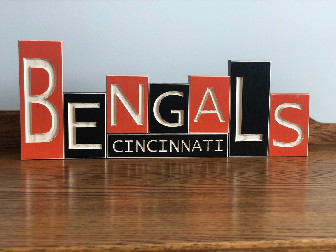 Cincinnati Bengals Wooden Sign for Table Top or Wall - Etsy