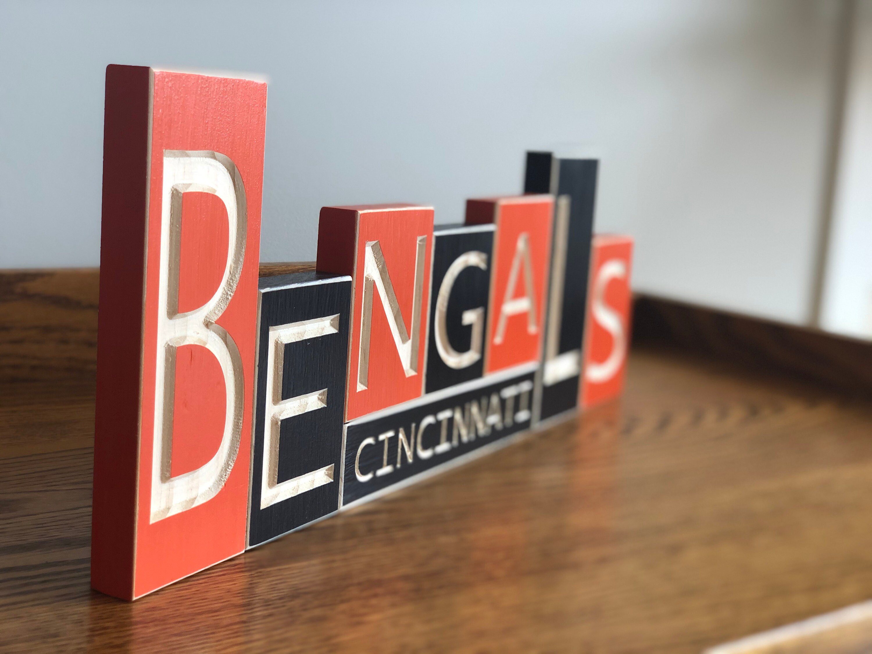 Cincinnati Bengals Wooden Sign for Table Top or Wall - Etsy
