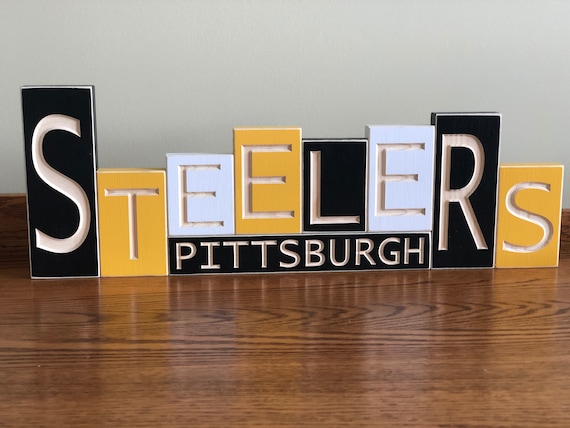 Pittsburgh Steelers Wooden Sign for Wall or Table Top - Etsy