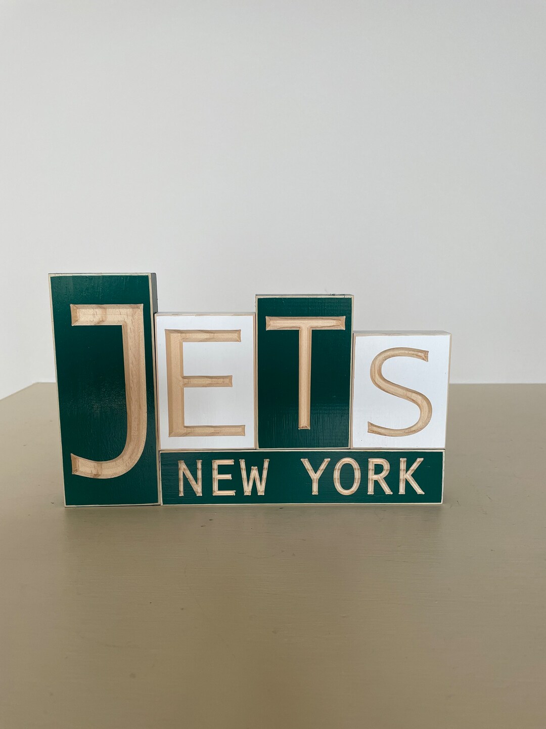 New York Jets Wood Sign for Wall or Desk Top - Etsy