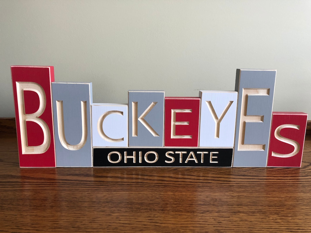 Ohio State Buckeyes Wooden Sign for Wall or Table Top - Etsy