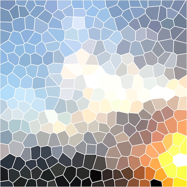 Sunset Mosaic - Etsy