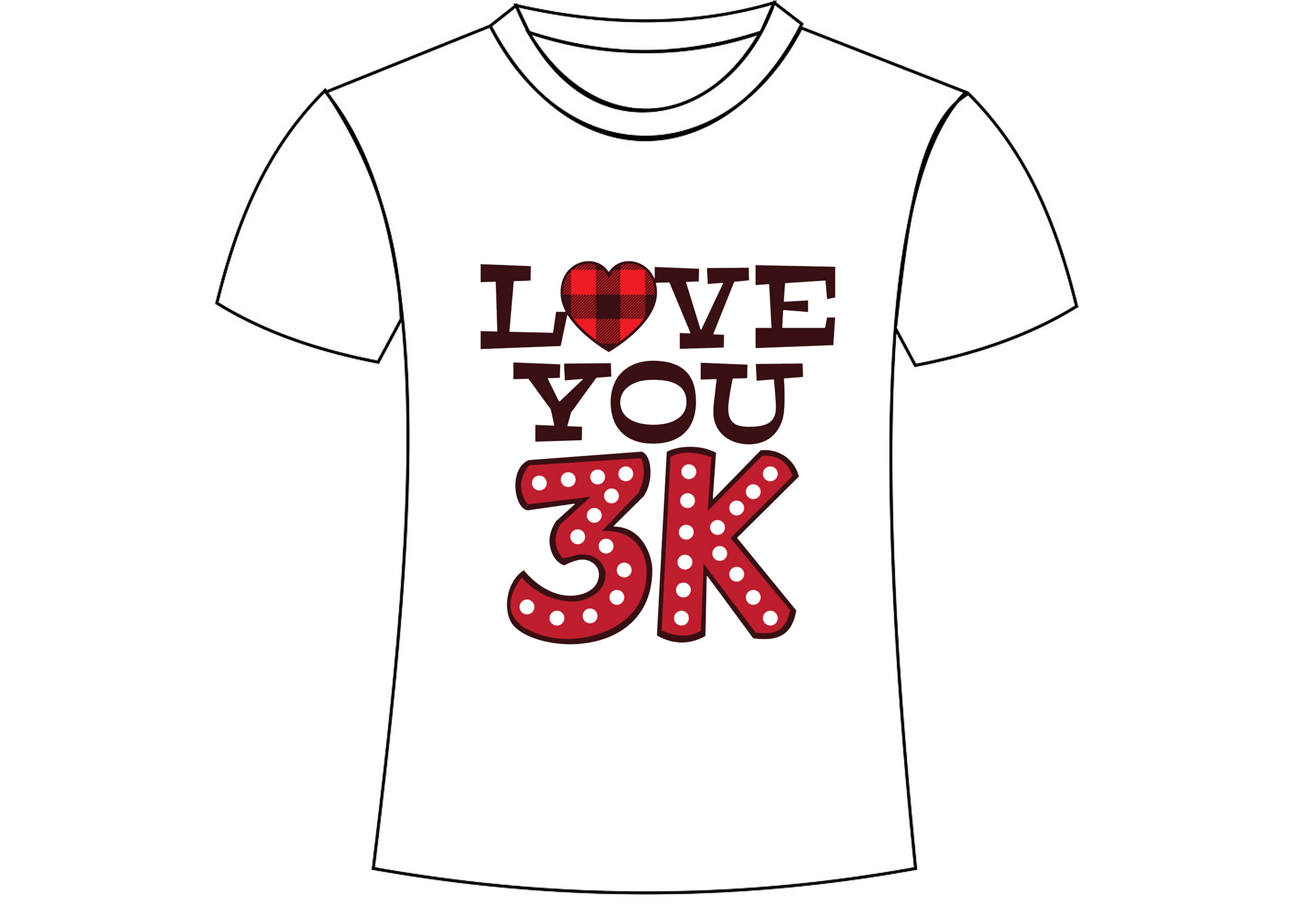 Printable Word Art - Love You 3K - Word Art Stickers Sublimation Art ...