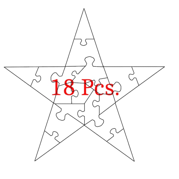 5 Point Star Pattern - Etsy