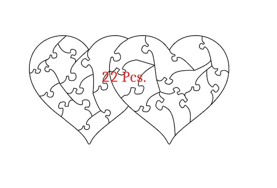 Connected Hearts Coloring Pages
