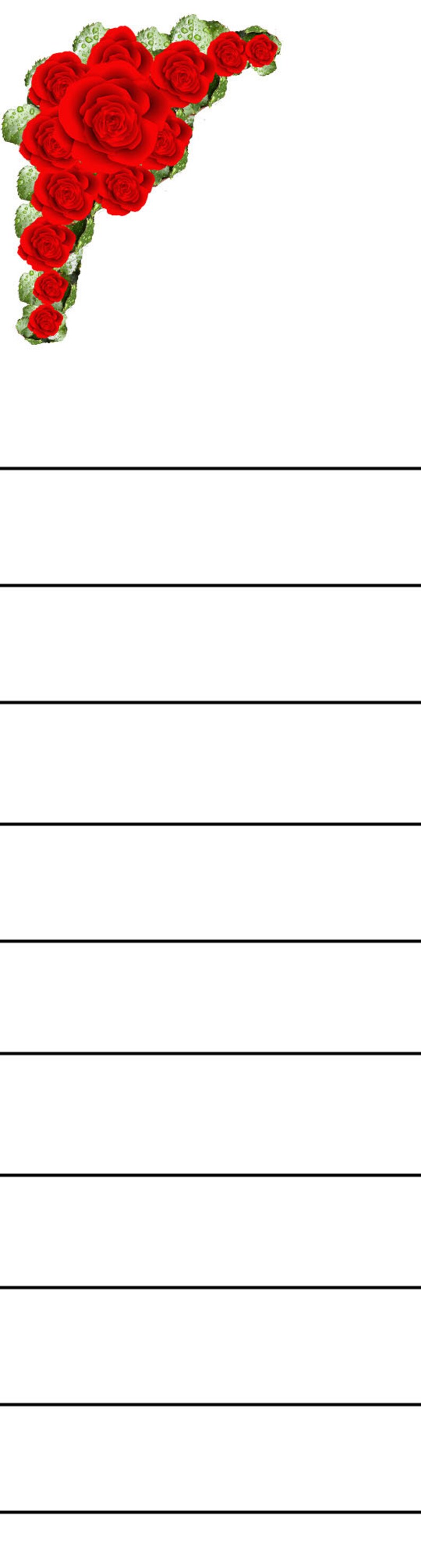 5 Printable Bookmarkers Lined for Note Taking Instant Download ...