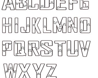 Scroll Saw Alphabet - Etsy