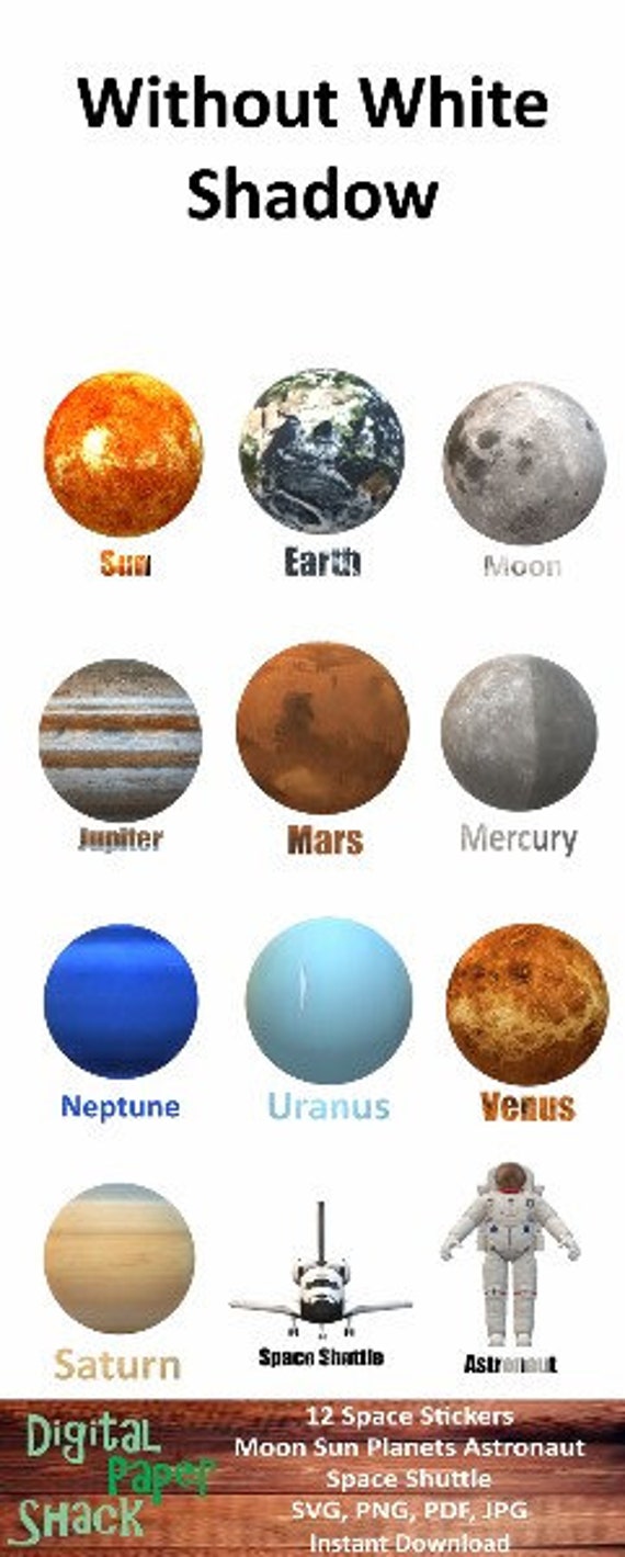 Space Shuttle Printables Stickers