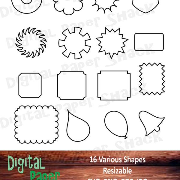 DigitalPaperShack - Etsy