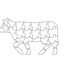 28 Pcs. Farm Animal Cow Puzzle Template Svg Png Pdf Jpg Cow Puzzle ...