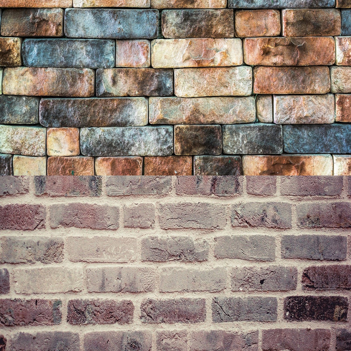 Bundle of 15 Brick Digital Papers 12x 12 300 Dpi JPG Digital Brick ...